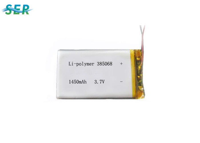 Square Rechargeable Lithium Batteries , 385068 High Capacity Lipo ...